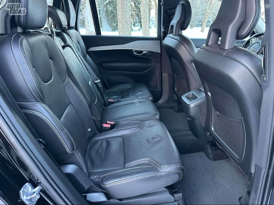 Black Volvo XC90 2017 in Kaunas, with an engine capacity of 2.00 L and mileage of 220 thousand km for 23900 €, photo 14 on AUTOMOTO.COM.LV