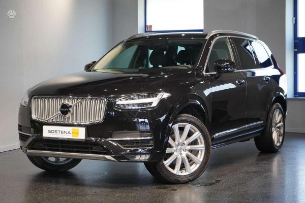 Black Volvo XC90 2017 in Vilnius, with an engine capacity of 1.97 L and mileage of 189 thousand km for 27900 €, photo 1 on AUTOMOTO.COM.LV