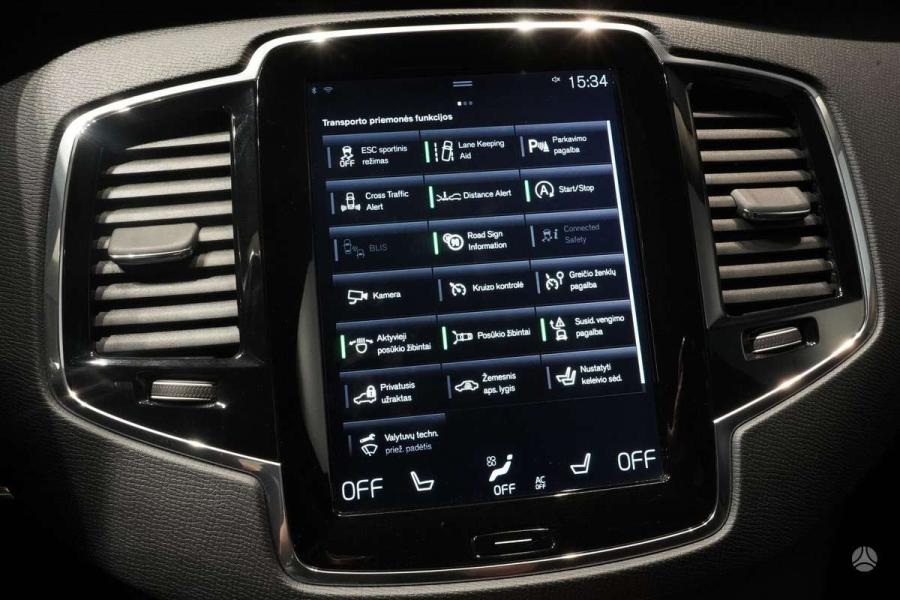 Melns Volvo XC90 2017 Viļņa, ar dzinēja tilpumu 1.97 L un nobraukumu 189 tūkst. km par 27900 €, foto 20 vietnē AUTOMOTO.COM.LV