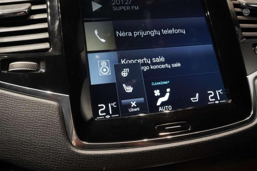 Melns Volvo XC90 2017 Viļņa, ar dzinēja tilpumu 1.97 L un nobraukumu 189 tūkst. km par 27900 €, foto 23 vietnē AUTOMOTO.COM.LV