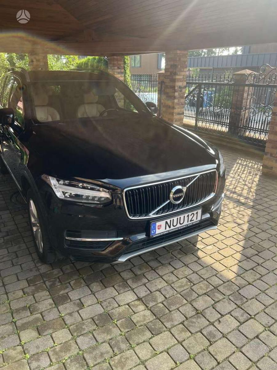 Black Volvo XC90 2017 in Vilnius, with an engine capacity of 1.97 L and mileage of 160 thousand km for 20900 €, photo 1 on AUTOMOTO.COM.LV
