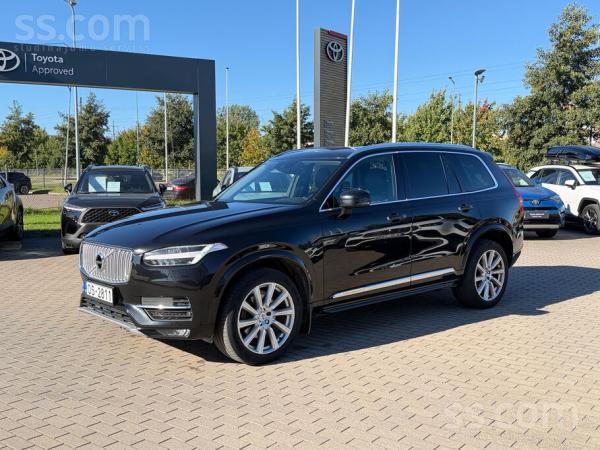 Black Volvo XC90 2017 in Liepaja, with an engine capacity of 2.00 L and mileage of 189 thousand km for 19400 €, photo 1 on AUTOMOTO.COM.LV