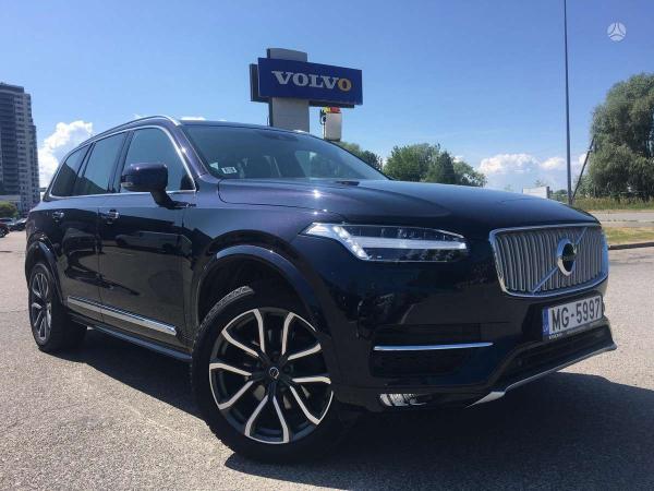 Black Volvo XC90 2018 in Riga, with an engine capacity of 1.97 L and mileage of 59 thousand km for 28900 €, photo 1 on AUTOMOTO.COM.LV