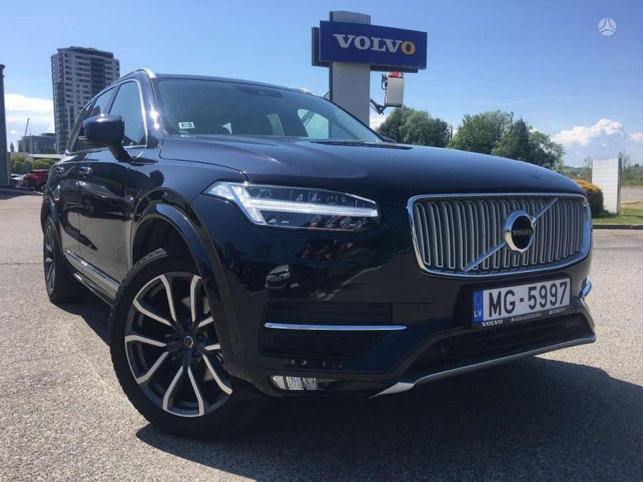 Black Volvo XC90 2018 in Riga, with an engine capacity of 1.97 L and mileage of 59 thousand km for 28900 €, photo 12 on AUTOMOTO.COM.LV