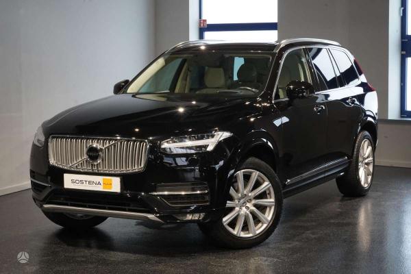 Black Volvo XC90 2018 in Vilnius, with an engine capacity of 1.97 L and mileage of 193 thousand km for 27700 €, photo 1 on AUTOMOTO.COM.LV
