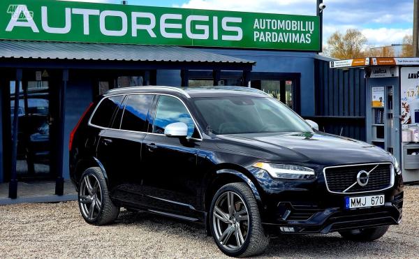 Black Volvo XC90 2018 in Kretinga, with an engine capacity of 2.00 L and mileage of 121 thousand km for 27799 €, photo 1 on AUTOMOTO.COM.LV