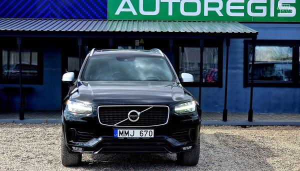 Black Volvo XC90 2018 in Kretinga, with an engine capacity of 2.00 L and mileage of 121 thousand km for 27799 €, photo 2 on AUTOMOTO.COM.LV