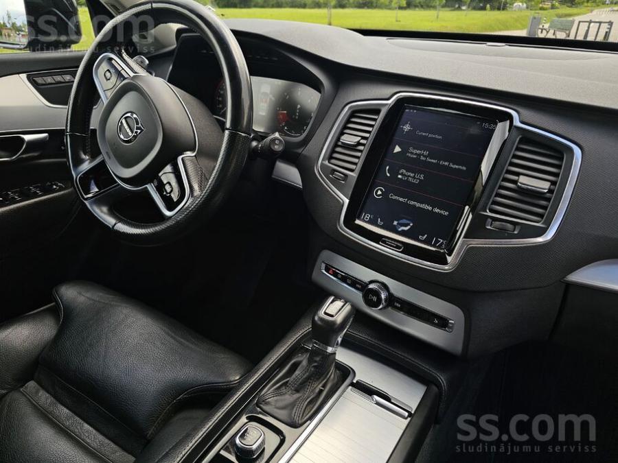 Melns Volvo XC90 2018 Rīga, ar dzinēja tilpumu 2.00 L un nobraukumu 228 tūkst. km par 21495 €, foto 16 vietnē AUTOMOTO.COM.LV