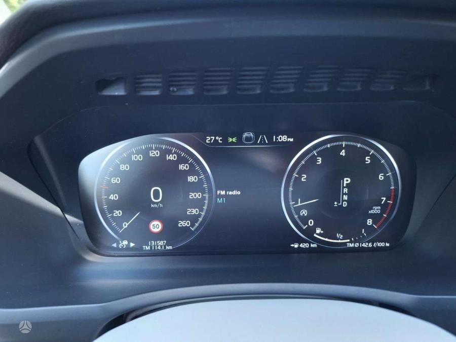 Black Volvo XC90 2018 in Klaipeda, with an engine capacity of 1.97 L and mileage of 131 thousand km for 23900 €, photo 25 on AUTOMOTO.COM.LV