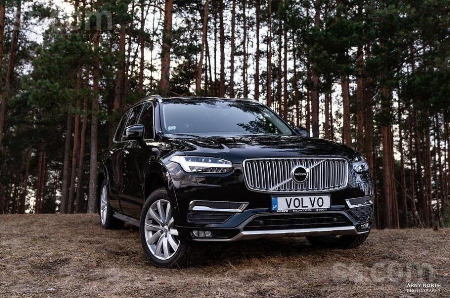 Black Volvo XC90 2018 in Riga, with an engine capacity of 2.00 L and mileage of 166 thousand km for 28000 €, photo 5 on AUTOMOTO.COM.LV