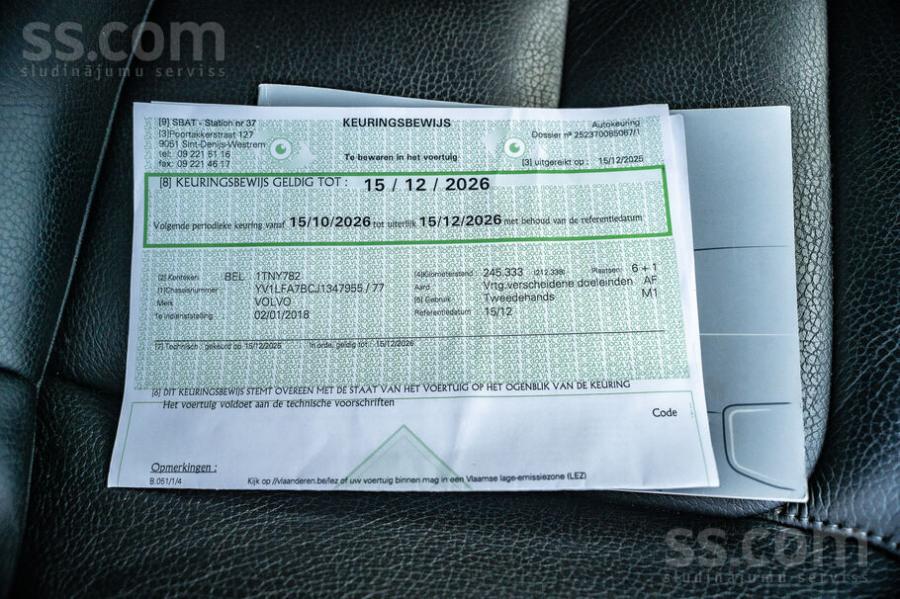 Черный Вольво ХС90 2018 в Рига, объемом двигателя 2.00 л и пробегом 246 тыс. км за 21200 €, фото 30 на AUTOMOTO.COM.LV