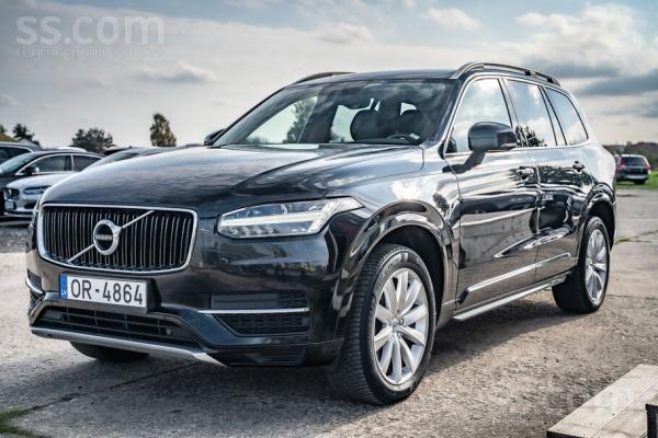 Black Volvo XC90 2018 in Riga, with an engine capacity of 2.00 L and mileage of 246 thousand km for 21200 €, photo 4 on AUTOMOTO.COM.LV