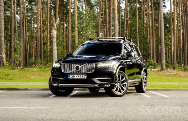 Black Volvo XC90 2019 in Riga, with an engine capacity of 2.00 L and mileage of 168 thousand km for 28590 €, photo 1 on AUTOMOTO.COM.LV