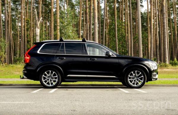 Black Volvo XC90 2019 in Riga, with an engine capacity of 2.00 L and mileage of 168 thousand km for 28590 €, photo 8 on AUTOMOTO.COM.LV