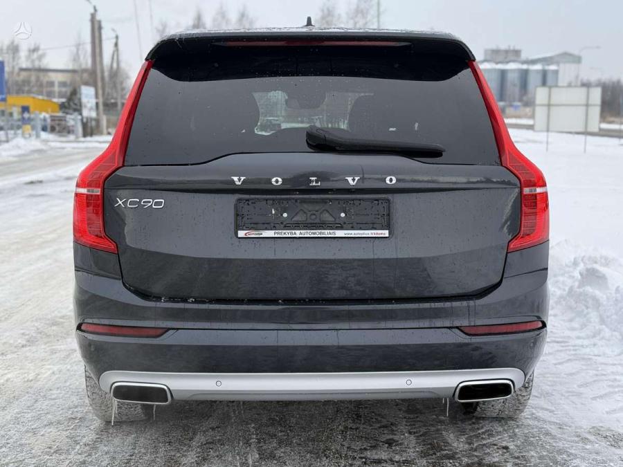 Black Volvo XC90 2019 in Panevezys, with an engine capacity of 1.97 L and mileage of 192 thousand km for 26500 €, photo 18 on AUTOMOTO.COM.LV