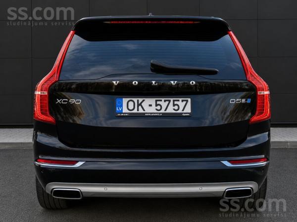 Black Volvo XC90 2019 in Riga, with an engine capacity of 2.00 L and mileage of 170 thousand km for 28499 €, photo 6 on AUTOMOTO.COM.LV