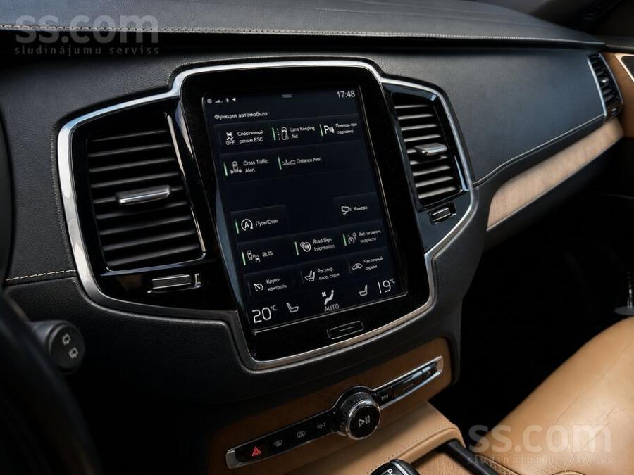 Черный Вольво ХС90 2019 в Рига, объемом двигателя 2.00 л и пробегом 170 тыс. км за 28499 €, фото 15 на AUTOMOTO.COM.LV