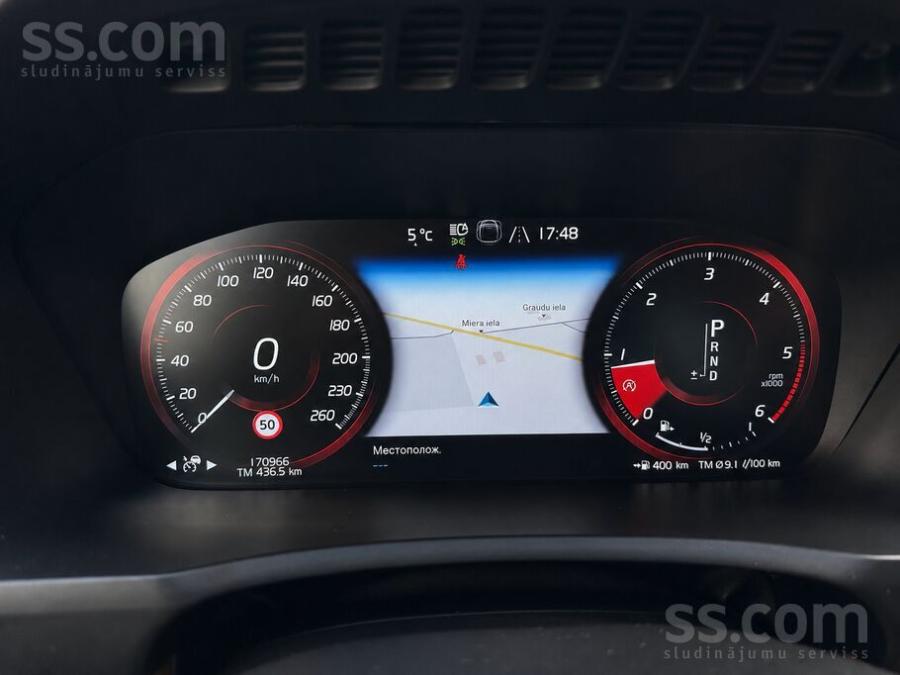 Черный Вольво ХС90 2019 в Рига, объемом двигателя 2.00 л и пробегом 170 тыс. км за 28499 €, фото 17 на AUTOMOTO.COM.LV