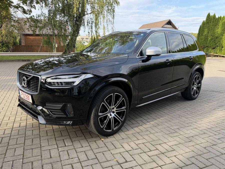 Black Volvo XC90 2019 in Sakiai, with an engine capacity of 1.97 L and mileage of 174 thousand km for 28000 €, photo 12 on AUTOMOTO.COM.LV
