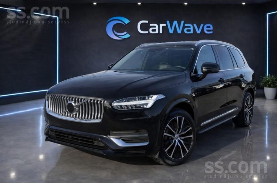 Black Volvo XC90 2021 in Riga, with an engine capacity of 2.00 L and mileage of 131 thousand km for 39500 €, photo 1 on AUTOMOTO.COM.LV