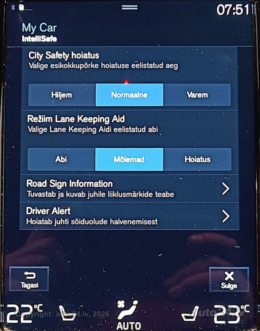 Черный Вольво ХС90 2022 в Таллин, объемом двигателя 2.00 л и пробегом 85 тыс. км за 47990 €, фото 16 на AUTOMOTO.COM.LV