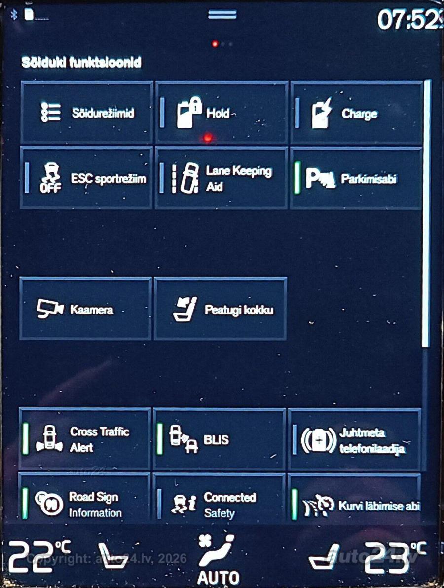Черный Вольво ХС90 2022 в Таллин, объемом двигателя 2.00 л и пробегом 85 тыс. км за 47990 €, фото 19 на AUTOMOTO.COM.LV