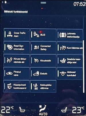 Черный Вольво ХС90 2022 в Таллин, объемом двигателя 2.00 л и пробегом 85 тыс. км за 47990 €, фото 20 на AUTOMOTO.COM.LV