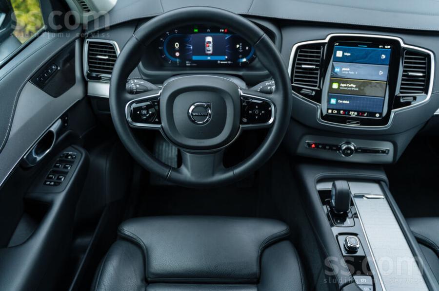 Melns Volvo XC90 2023 Rīga, ar dzinēja tilpumu 2.00 L un nobraukumu 91 tūkst. km par 48900 €, foto 19 vietnē AUTOMOTO.COM.LV