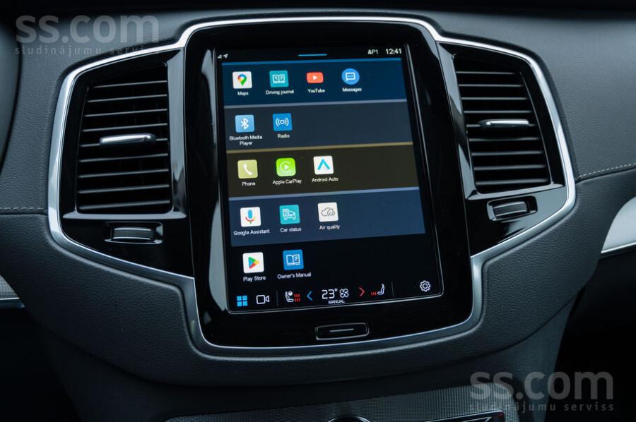 Melns Volvo XC90 2023 Rīga, ar dzinēja tilpumu 2.00 L un nobraukumu 91 tūkst. km par 48900 €, foto 23 vietnē AUTOMOTO.COM.LV
