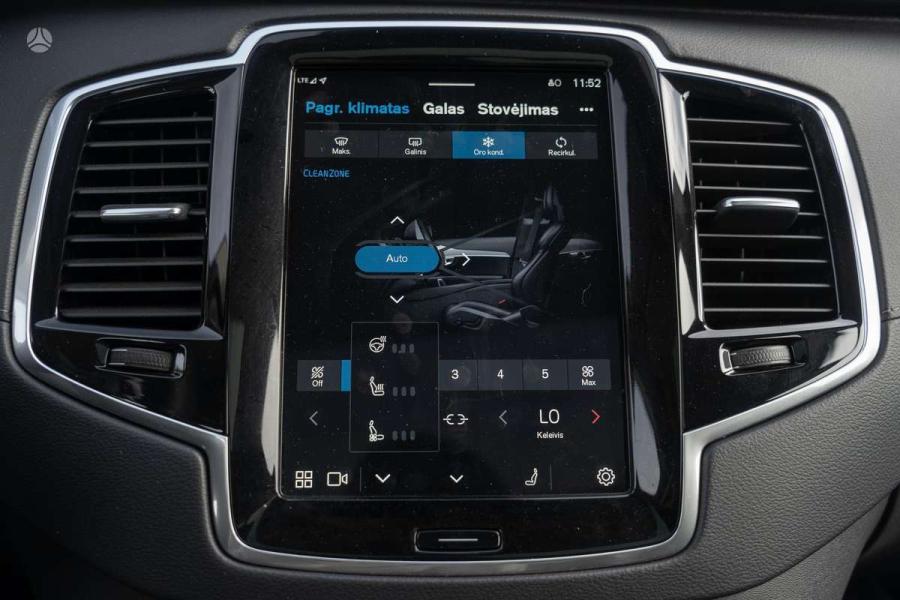 Black Volvo XC90 2023 in Vilnius, with an engine capacity of 1.97 L and mileage of 52 thousand km for 44950 €, photo 27 on AUTOMOTO.COM.LV