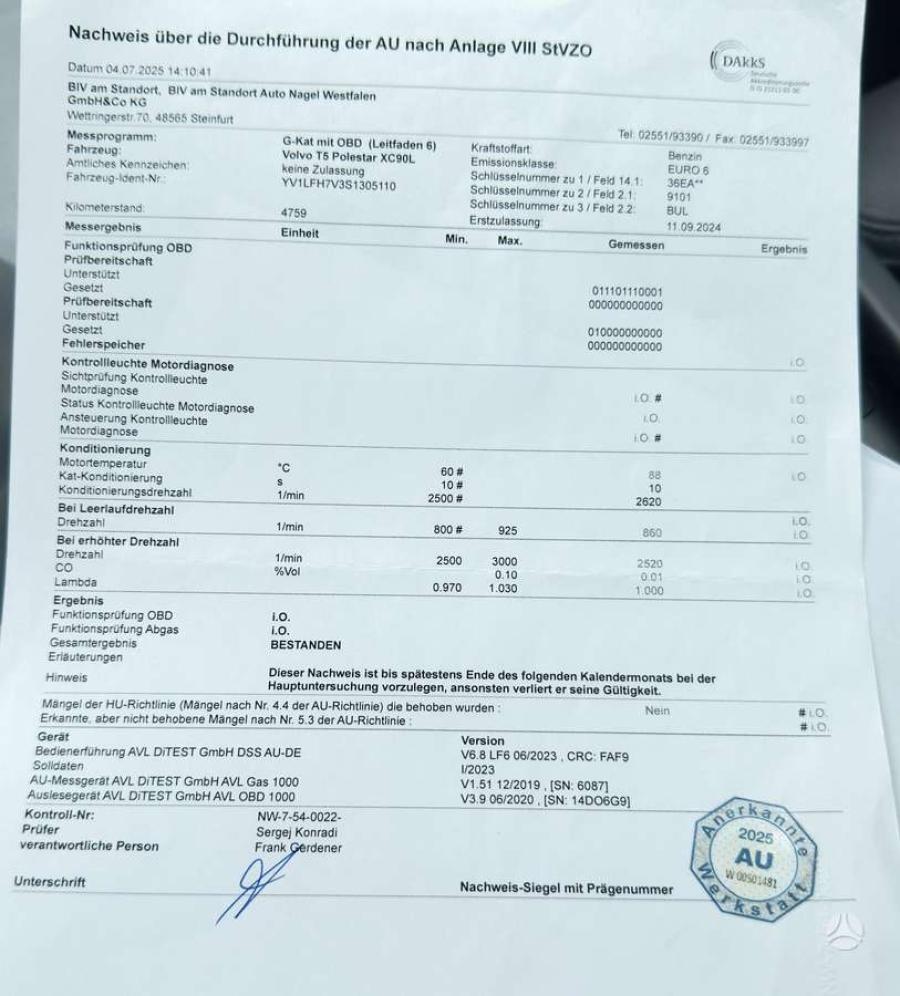 Melns Volvo XC90 2024 Šauļi, ar dzinēja tilpumu 1.97 L un nobraukumu 29 tūkst. km par 38950 €, foto 42 vietnē AUTOMOTO.COM.LV