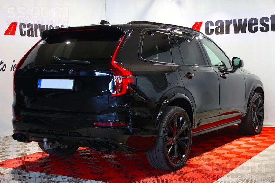 Black Volvo XC90 2024 in Riga, with an engine capacity of 2.00 L and mileage of 34 thousand km for 52000 €, photo 5 on AUTOMOTO.COM.LV