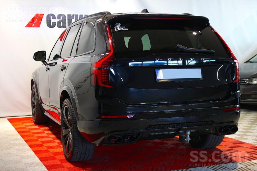 Black Volvo XC90 2024 in Riga, with an engine capacity of 2.00 L and mileage of 34 thousand km for 52000 €, photo 7 on AUTOMOTO.COM.LV