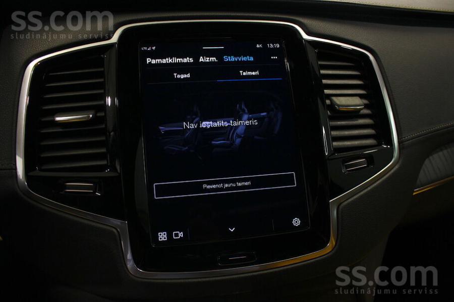 Black Volvo XC90 2024 in Riga, with an engine capacity of 2.00 L and mileage of 34 thousand km for 52000 €, photo 19 on AUTOMOTO.COM.LV