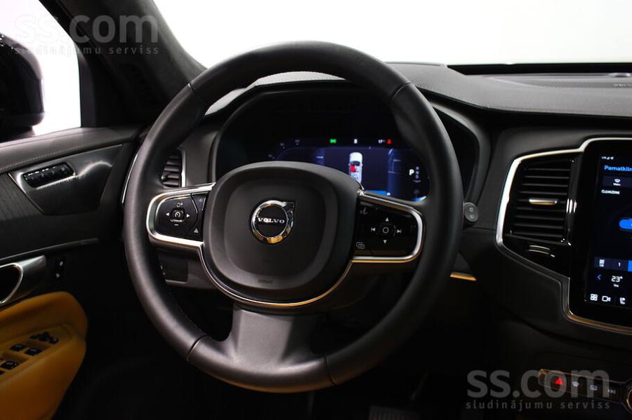 Black Volvo XC90 2024 in Riga, with an engine capacity of 2.00 L and mileage of 34 thousand km for 52000 €, photo 28 on AUTOMOTO.COM.LV