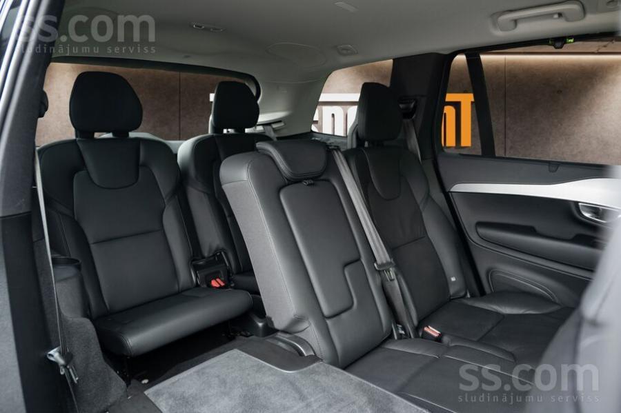 Black Volvo XC90 2024 in Riga, with an engine capacity of 2.00 L and mileage of 47 thousand km for 48500 €, photo 18 on AUTOMOTO.COM.LV