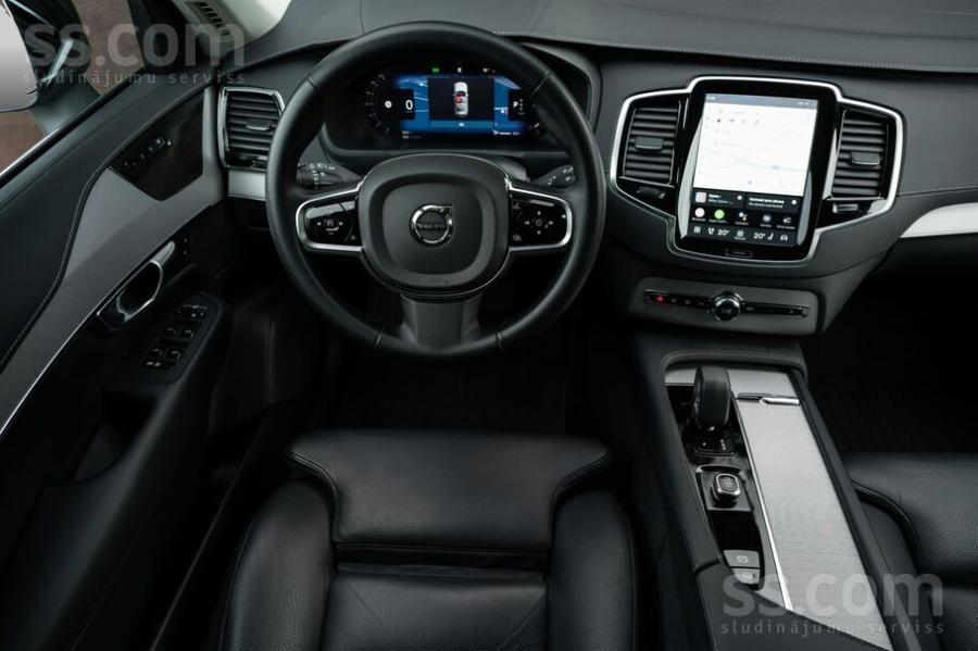 Black Volvo XC90 2024 in Riga, with an engine capacity of 2.00 L and mileage of 47 thousand km for 48500 €, photo 20 on AUTOMOTO.COM.LV