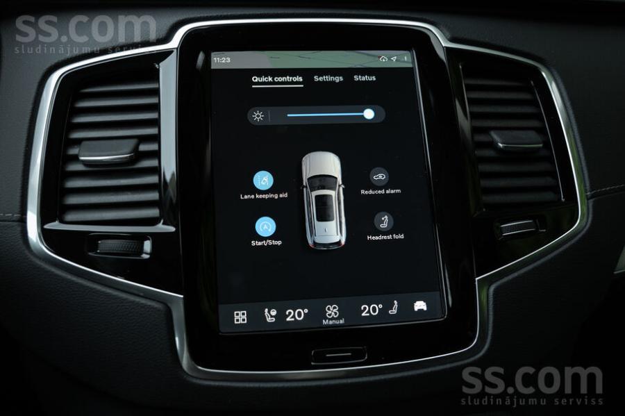 Black Volvo XC90 2024 in Riga, with an engine capacity of 2.00 L and mileage of 47 thousand km for 48500 €, photo 27 on AUTOMOTO.COM.LV