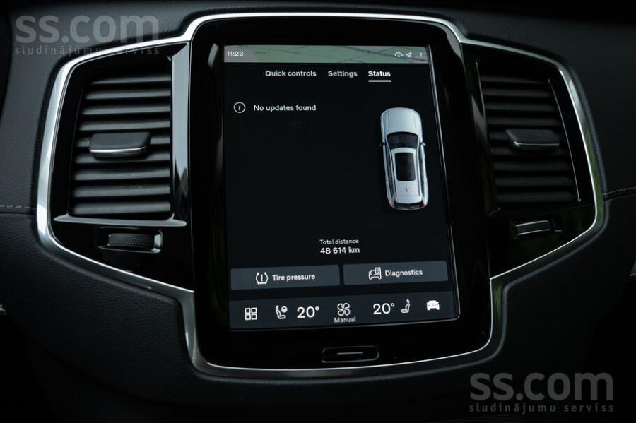 Black Volvo XC90 2024 in Riga, with an engine capacity of 2.00 L and mileage of 47 thousand km for 48500 €, photo 29 on AUTOMOTO.COM.LV