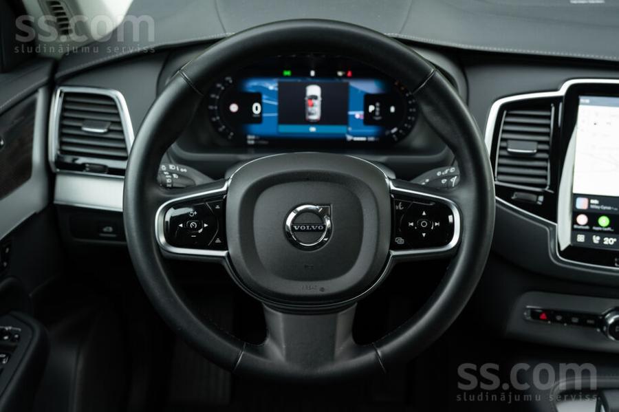 Black Volvo XC90 2024 in Riga, with an engine capacity of 2.00 L and mileage of 47 thousand km for 48500 €, photo 30 on AUTOMOTO.COM.LV