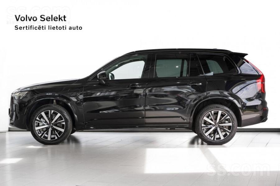 Black Volvo XC90 2025 in Riga, with an engine capacity of 2.00 L and mileage of 3 thousand km for 69990 €, photo 13 on AUTOMOTO.COM.LV