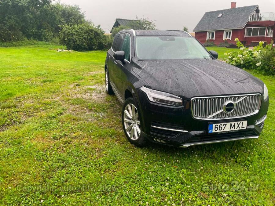 Black Volvo XC90 2017 in Tallinn, with an engine capacity of 2.00 L and mileage of 250 thousand km for 23900 €, photo 4 on AUTOMOTO.COM.LV