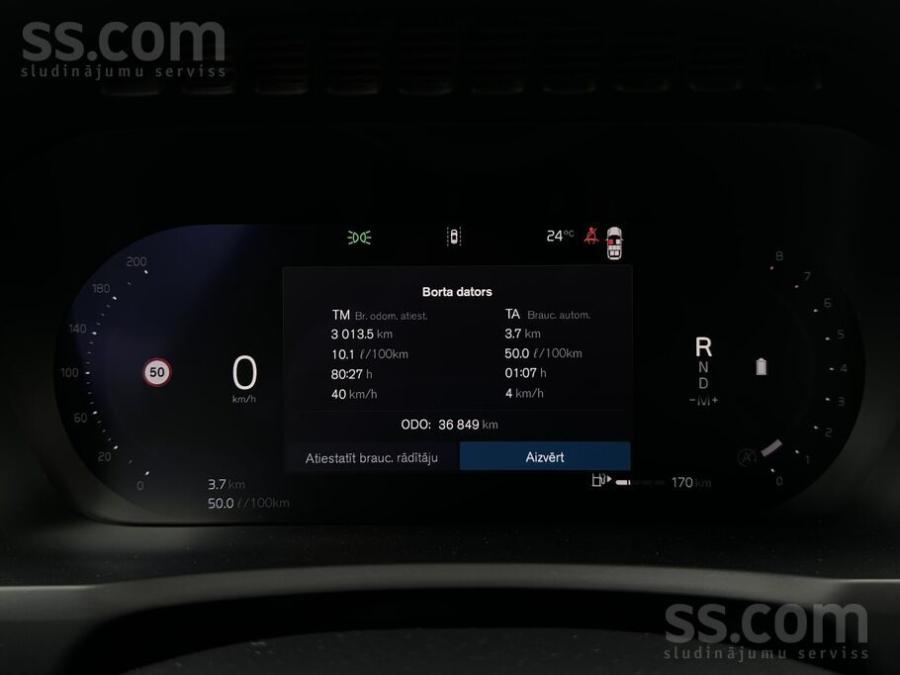 Черный Вольво ХС90 2024 в Рига, объемом двигателя 2.00 л и пробегом 37 тыс. км за 52950 €, фото 29 на AUTOMOTO.COM.LV