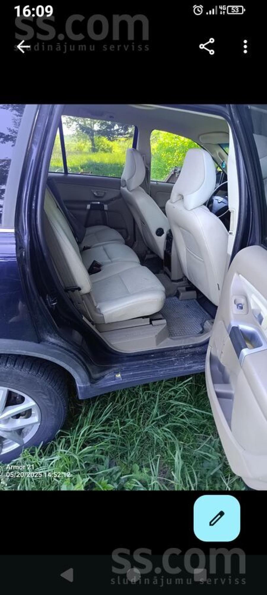 Zils Volvo XC90 2006 Liepāja, ar dzinēja tilpumu 2.40 L un nobraukumu 383 tūkst. km par 6000 €, foto 10 vietnē AUTOMOTO.COM.LV