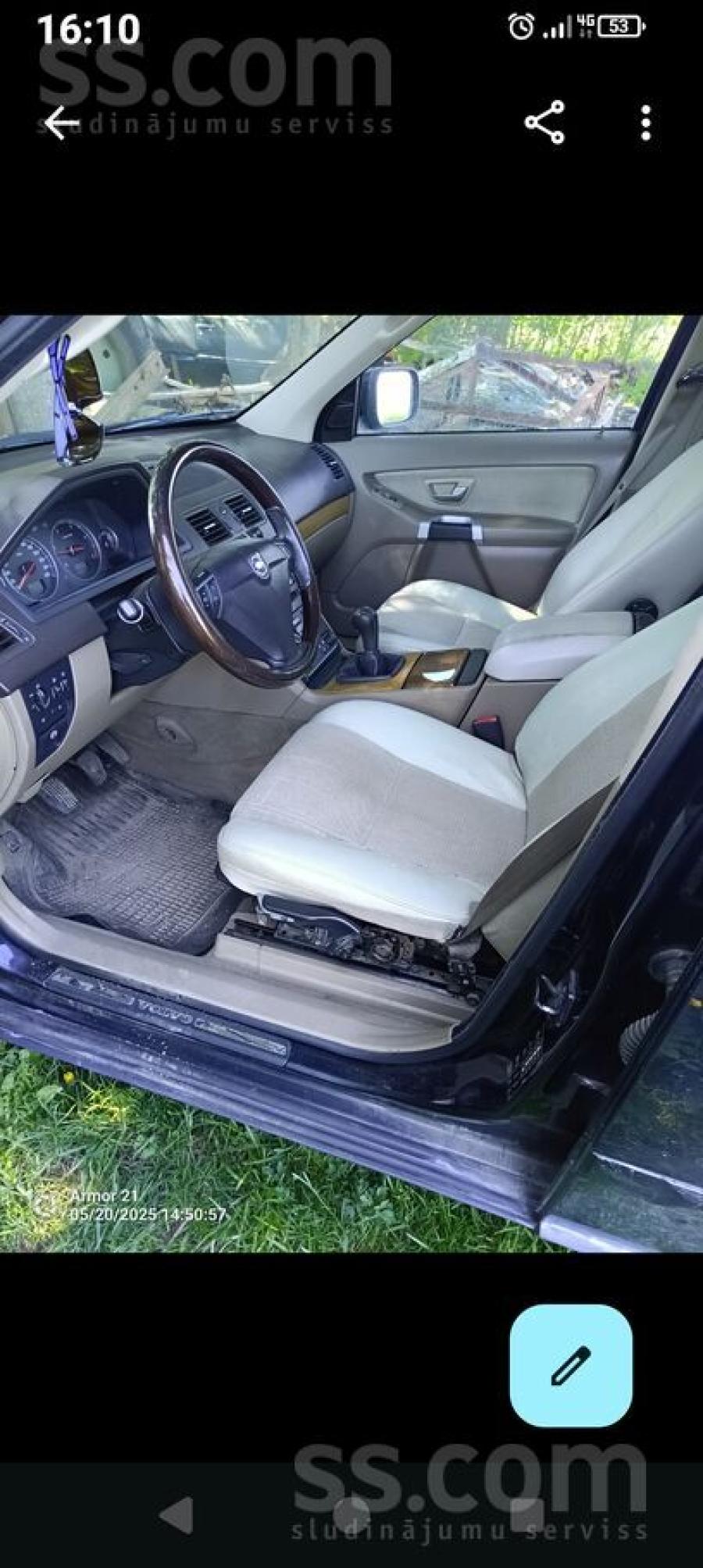 Zils Volvo XC90 2006 Liepāja, ar dzinēja tilpumu 2.40 L un nobraukumu 385 tūkst. km par 6000 €, foto 5 vietnē AUTOMOTO.COM.LV