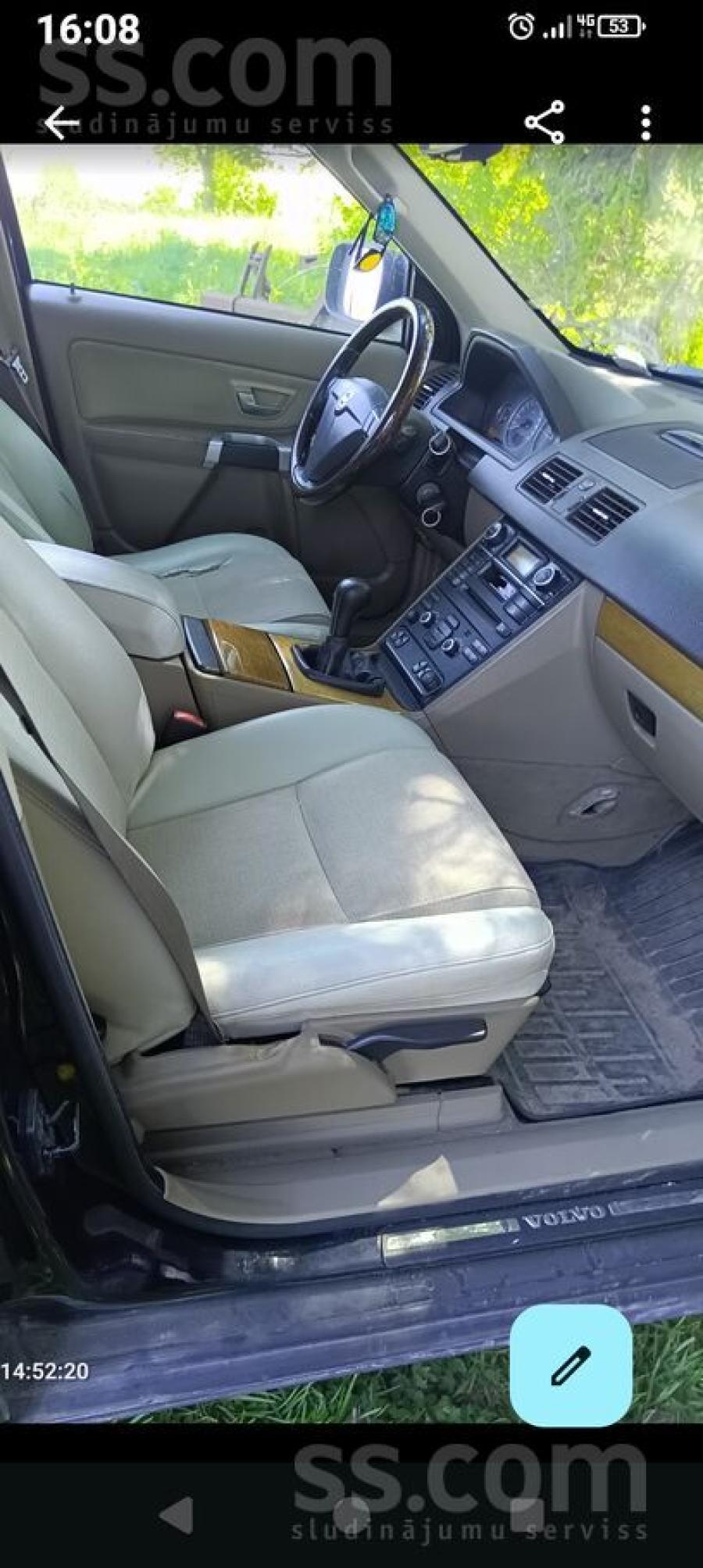 Zils Volvo XC90 2006 Liepāja, ar dzinēja tilpumu 2.40 L un nobraukumu 385 tūkst. km par 6000 €, foto 12 vietnē AUTOMOTO.COM.LV