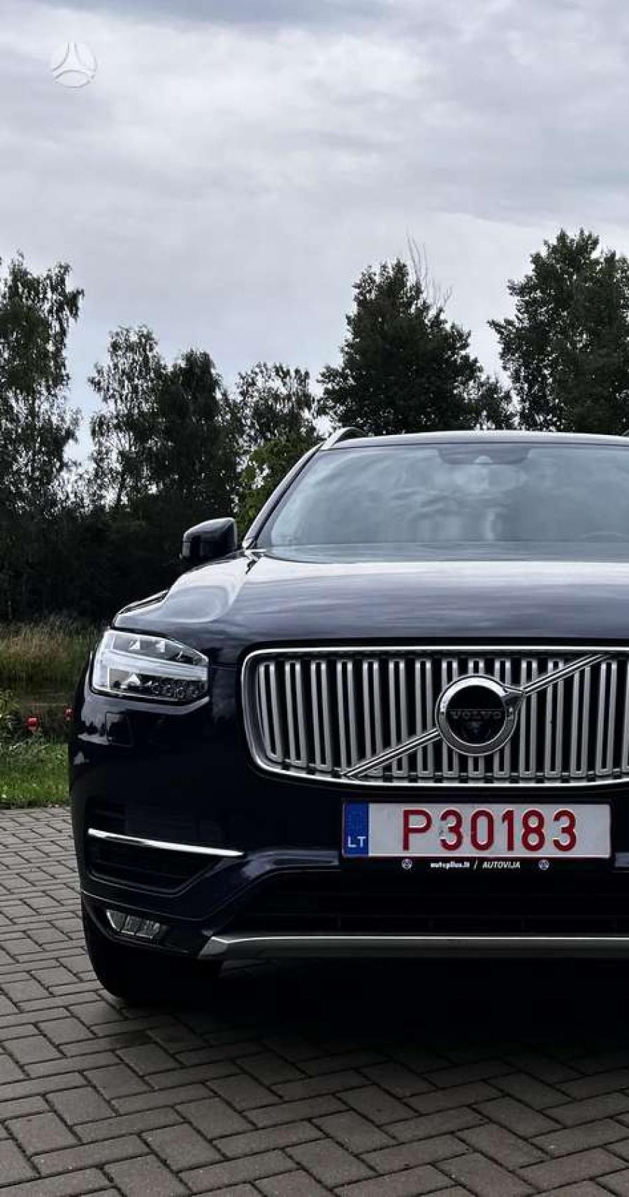 Blue Volvo XC90 2016 in Utena, with an engine capacity of 1.97 L and mileage of 277 thousand km for 16750 €, photo 12 on AUTOMOTO.COM.LV