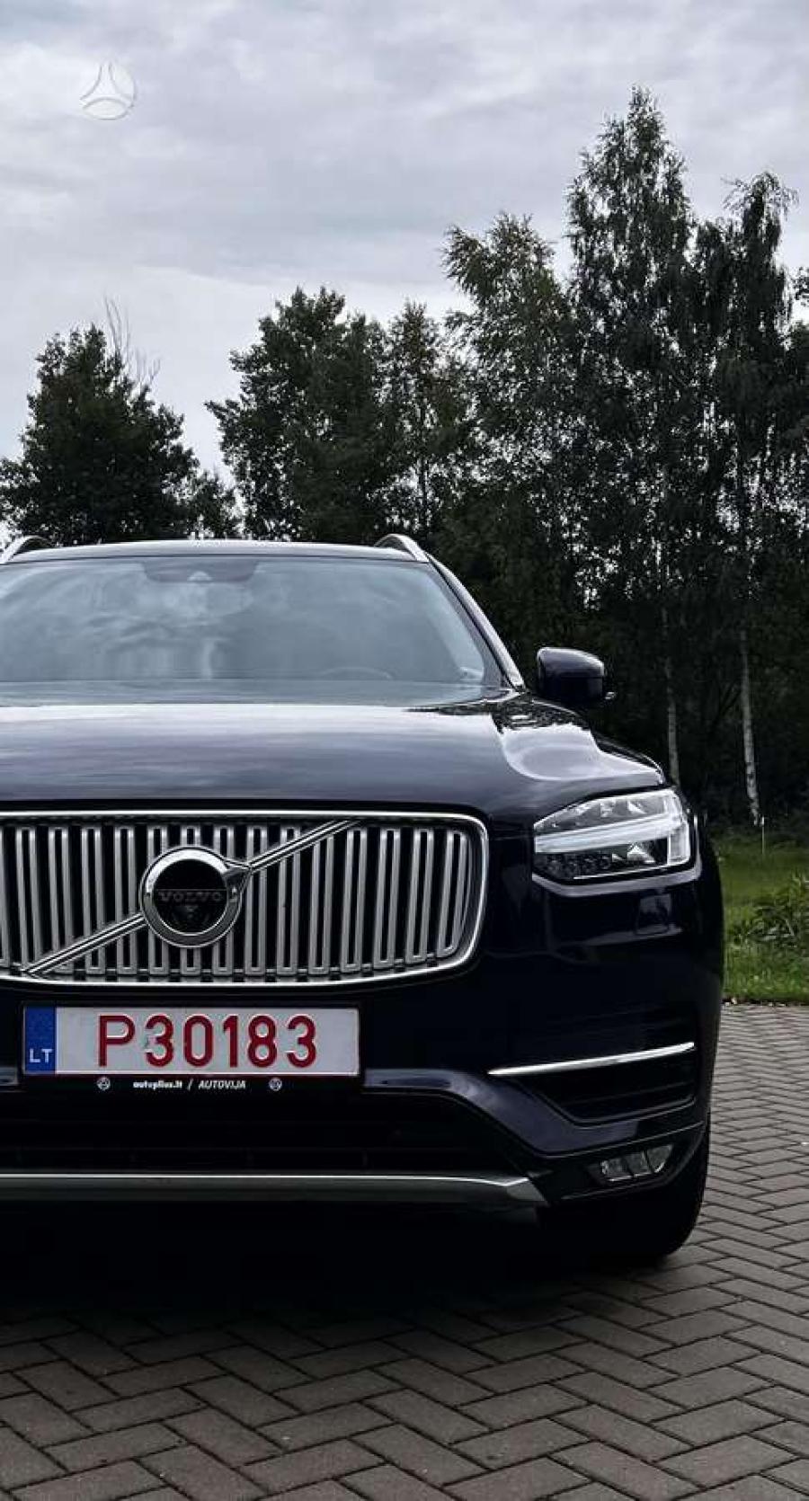 Blue Volvo XC90 2016 in Utena, with an engine capacity of 1.97 L and mileage of 277 thousand km for 16750 €, photo 13 on AUTOMOTO.COM.LV