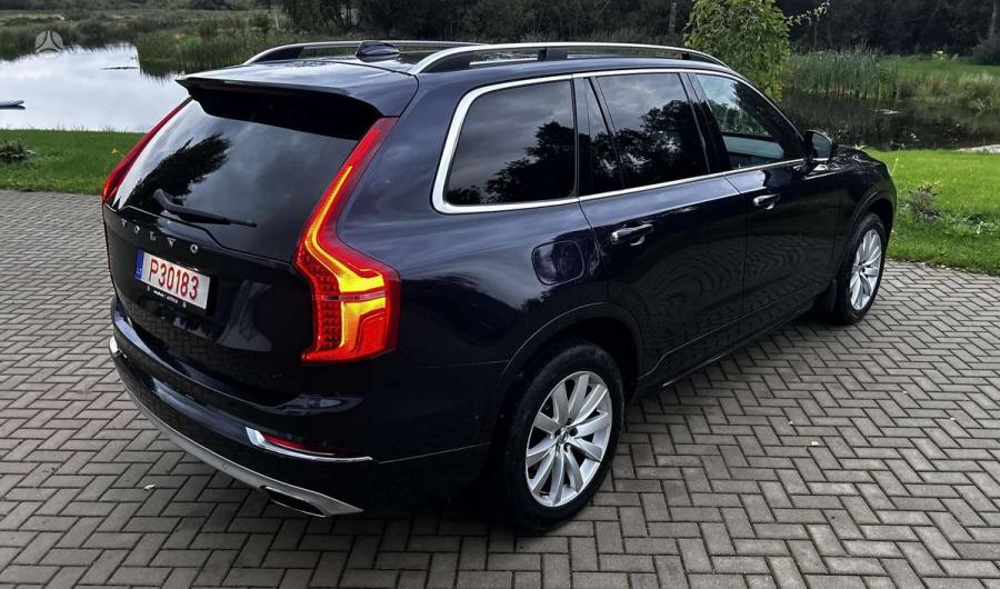 Blue Volvo XC90 2016 in Utena, with an engine capacity of 1.97 L and mileage of 277 thousand km for 16750 €, photo 20 on AUTOMOTO.COM.LV