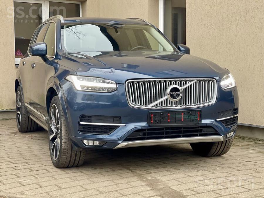 Blue Volvo XC90 2018 in Riga, with an engine capacity of 2.00 L and mileage of 0 thousand km for 33200 €, photo 1 on AUTOMOTO.COM.LV